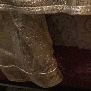 George | Jackets & Coats | Vintage Gold Foil Leather Jacket | Poshmark